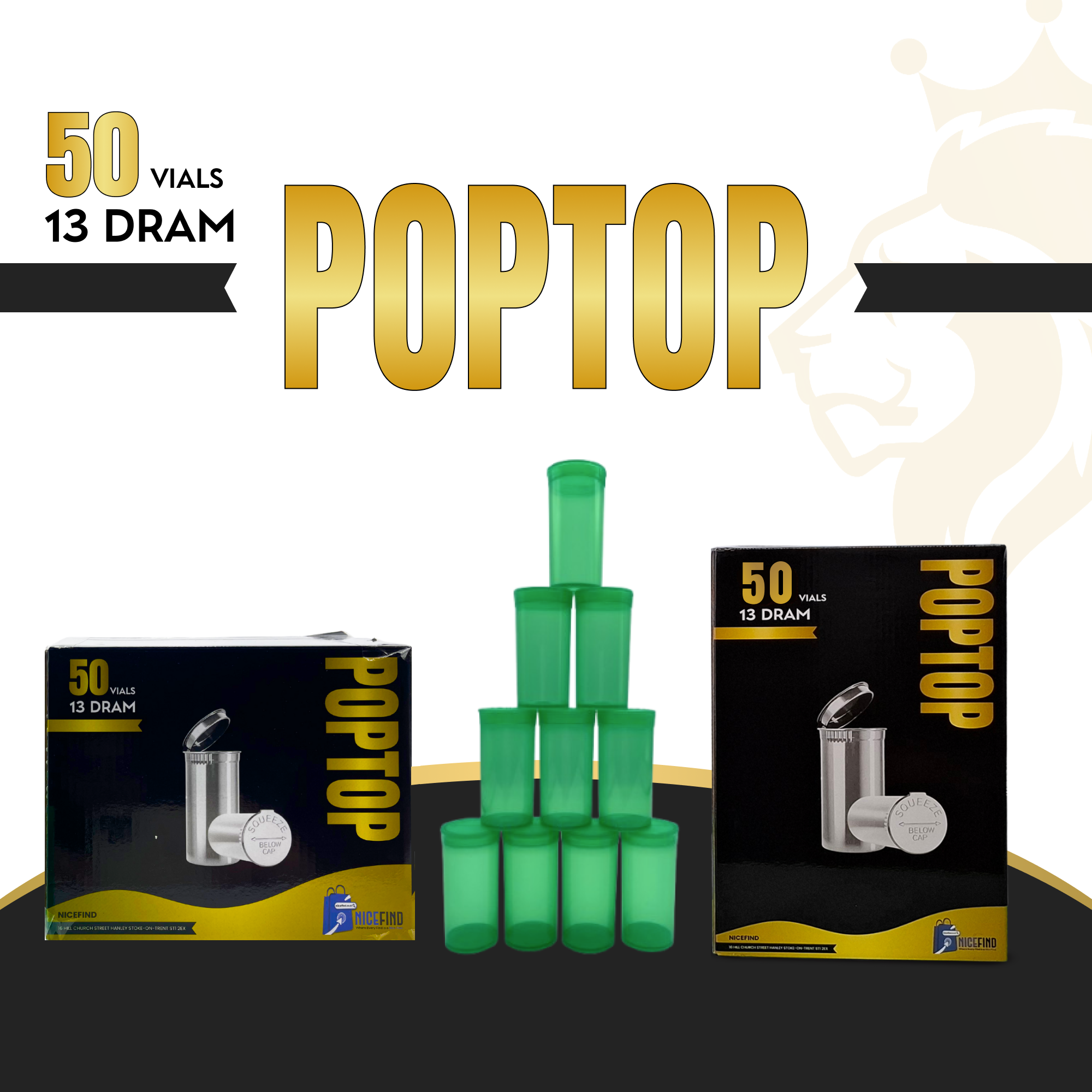 Premium 13 Dram Pop Top Containers – Airtight, Smell-Proof & Child-Res ...