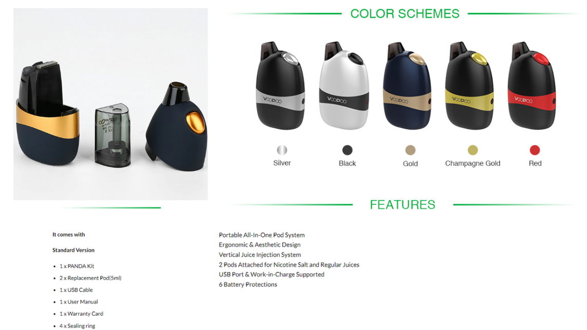 VooPoo Panda AIO Pod Kit | Zaampro - Zaampro